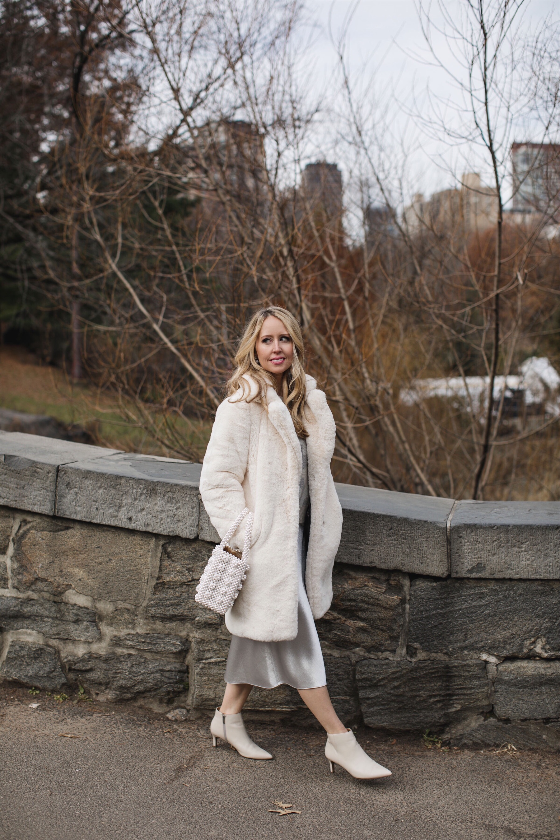An Icy Metallic Holiday Outfit - THE FASHION HOUSE MOM