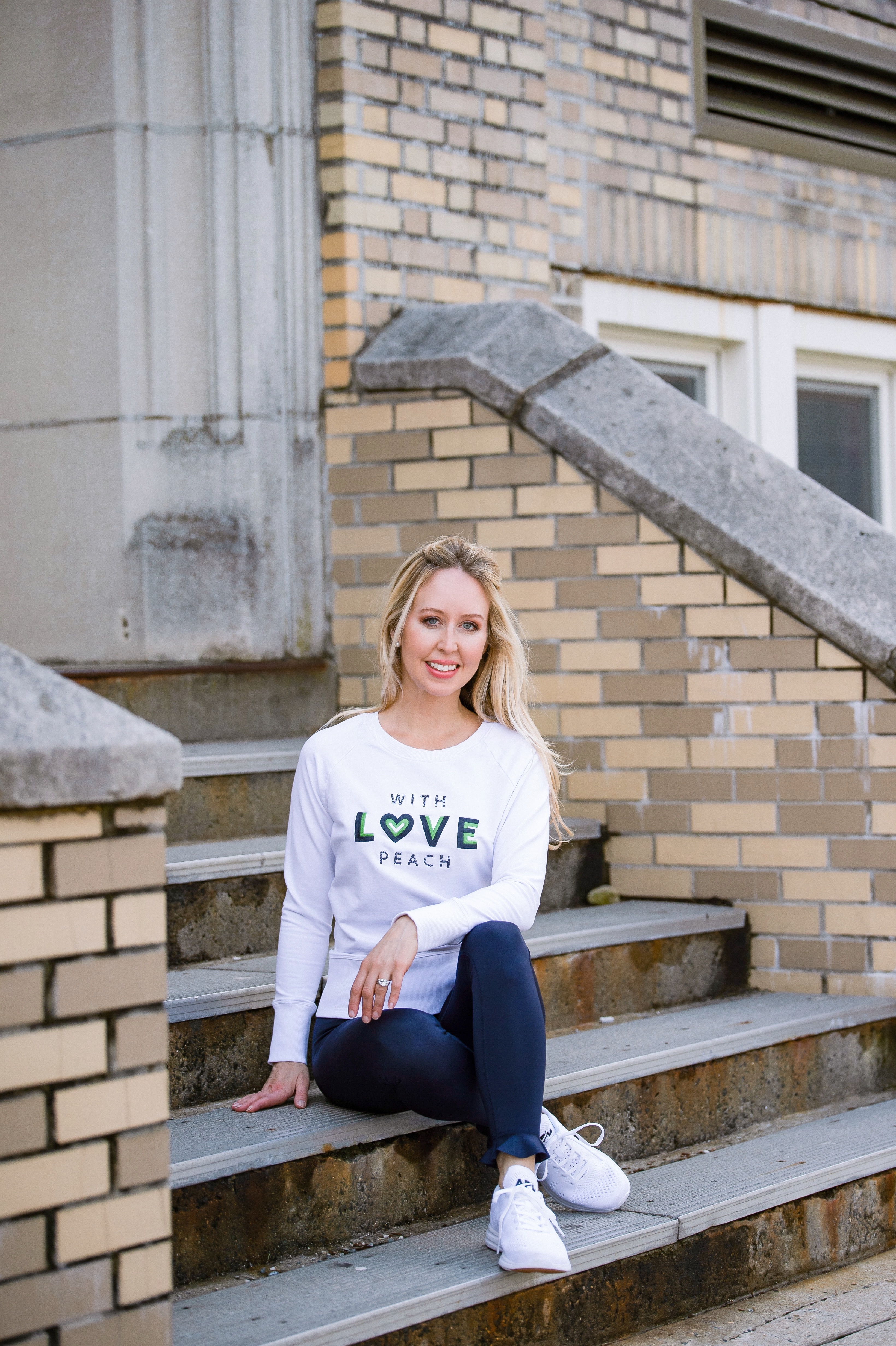 Athleisure Look With Peach Clothing - THE FASHION HOUSE MOM